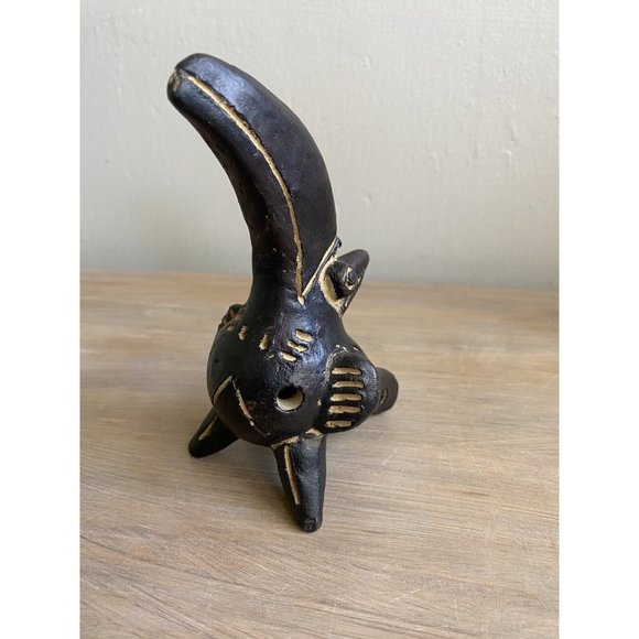 Art | Vintage Colima Folk Art Birdgoatfishpigeffigy Whistle Statue ...